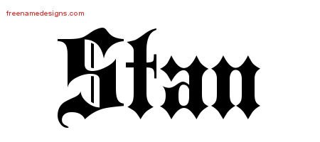 Old English Name Tattoo Designs Stan Free Lettering - Free Name Designs