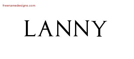 Regal Victorian Name Tattoo Designs Lanny Printable - Free Name Designs