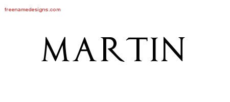 Martin Name Tattoos