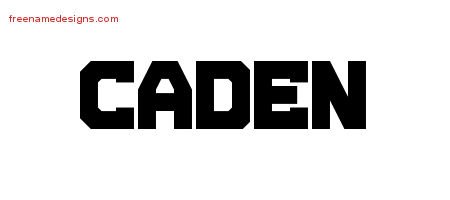 Titling Name Tattoo Designs Caden Free Download - Free Name Designs