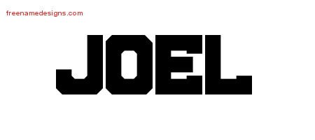 Titling Name Tattoo Designs Joel Free Download - Free Name Designs