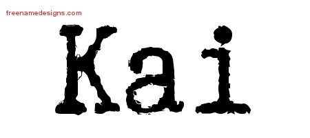 Typewriter Name Tattoo Designs Kai Free Printout - Free Name Designs