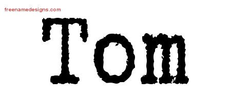 Typewriter Name Tattoo Designs Tom Free Printout - Free Name Designs