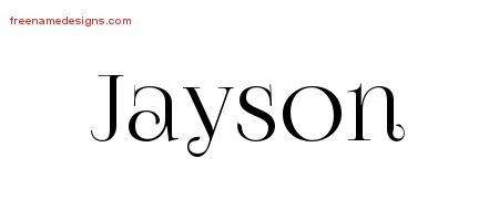 Vintage Name Tattoo Designs Jayson Free Printout - Free Name Designs