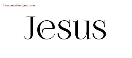Vintage Name Tattoo Designs Jesus Free Printout - Free Name Designs