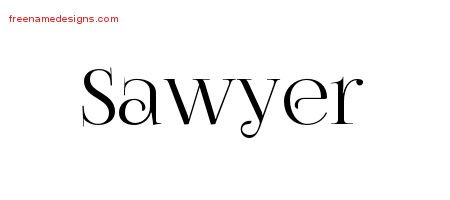 Vintage Name Tattoo Designs Sawyer Free Printout - Free Name Designs