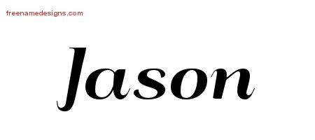 Art Deco Name Tattoo Designs Jason Printable - Free Name Designs