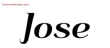 Art Deco Name Tattoo Designs Jose Printable - Free Name Designs
