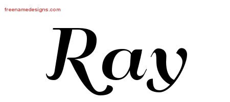 Art Deco Name Tattoo Designs Ray Printable - Free Name Designs