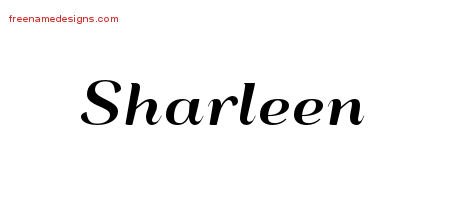 Art Deco Name Tattoo Designs Sharleen Printable - Free Name Designs