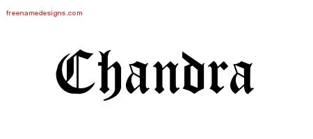 Blackletter Name Tattoo Designs Chandra Graphic Download - Free Name ...