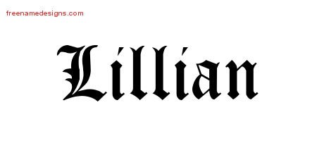 Lillian Name Tattoo Lillian Name Tattoo Designs