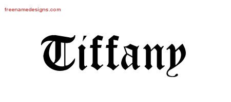 Blackletter Name Tattoo Designs Tiffany Graphic Download - Free Name ...