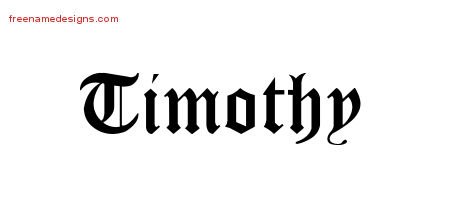 Blackletter Name Tattoo Designs Timothy Graphic Download - Free Name ...