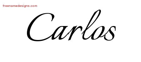 Calligraphic Name Tattoo Designs Carlos Download Free - Free Name Designs