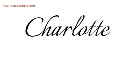 Calligraphic Name Tattoo Designs Charlotte Download Free - Free Name ...