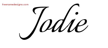 Calligraphic Name Tattoo Designs Jodie Download Free - Free Name Designs