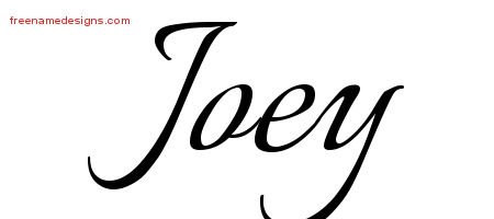 Calligraphic Name Tattoo Designs Joey Download Free - Free Name Designs