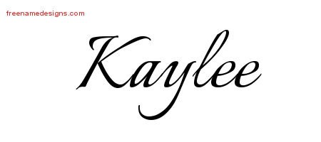 Calligraphic Name Tattoo Designs Kaylee Download Free - Free Name Designs