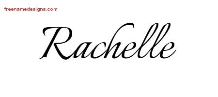 Calligraphic Name Tattoo Designs Rachelle Download Free - Free Name Designs