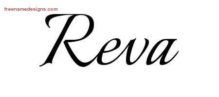 Calligraphic Name Tattoo Designs Reva Download Free - Free Name Designs