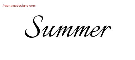 Summer Name Tattoos