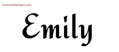 Calligraphic Stylish Name Tattoo Designs Emily Download Free - Free ...