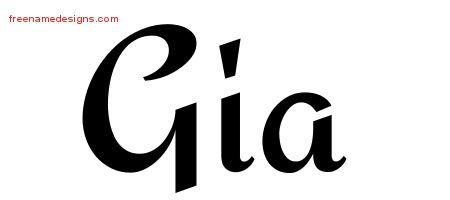Calligraphic Stylish Name Tattoo Designs Gia Download Free - Free Name ...