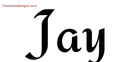 Calligraphic Stylish Name Tattoo Designs Jay Download Free - Free Name ...