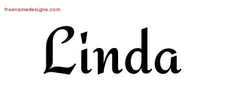 Calligraphic Stylish Name Tattoo Designs Linda Download Free - Free ...