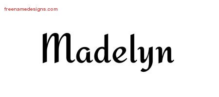 Calligraphic Stylish Name Tattoo Designs Madelyn Download Free - Free ...