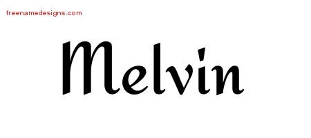 Calligraphic Stylish Name Tattoo Designs Melvin Download Free - Free ...