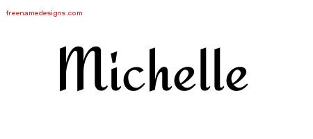 Calligraphic Stylish Name Tattoo Designs Michelle Download Free - Free ...