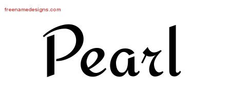 Calligraphic Stylish Name Tattoo Designs Pearl Download Free - Free ...