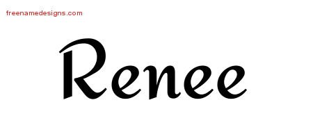 Calligraphic Stylish Name Tattoo Designs Renee Download Free - Free ...