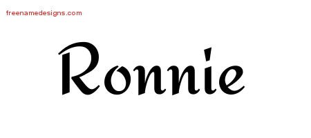 Calligraphic Stylish Name Tattoo Designs Ronnie Download Free - Free ...
