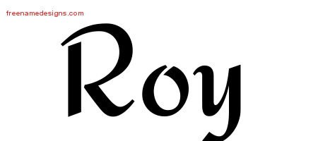 Calligraphic Stylish Name Tattoo Designs Roy Download Free - Free Name ...