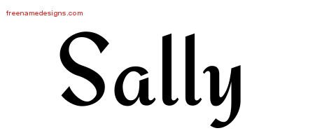 Calligraphic Stylish Name Tattoo Designs Sally Download Free - Free ...