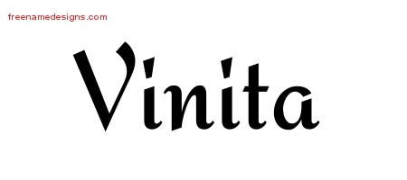 Calligraphic Stylish Name Tattoo Designs Vinita Download Free - Free ...