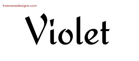 Calligraphic Stylish Name Tattoo Designs Violet Download Free - Free ...