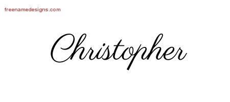 Classic Name Tattoo Designs Christopher Graphic Download - Free Name ...