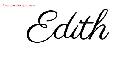 Classic Name Tattoo Designs Edith Graphic Download - Free Name Designs