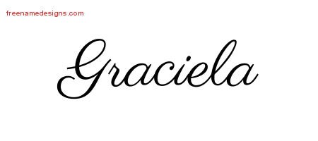 Classic Name Tattoo Designs Graciela Graphic Download - Free Name Designs