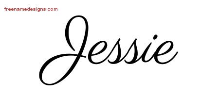Classic Name Tattoo Designs Jessie Graphic Download - Free Name Designs
