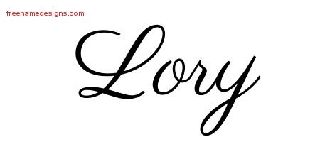 Classic Name Tattoo Designs Lory Graphic Download - Free Name Designs