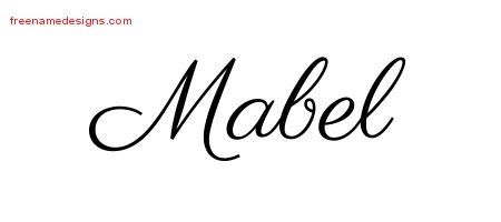 Classic Name Tattoo Designs Mabel Graphic Download - Free Name Designs
