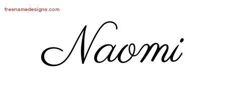 Classic Name Tattoo Designs Naomi Graphic Download - Free Name Designs