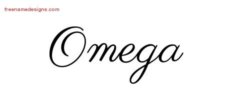 Classic Name Tattoo Designs Omega Graphic Download - Free Name Designs