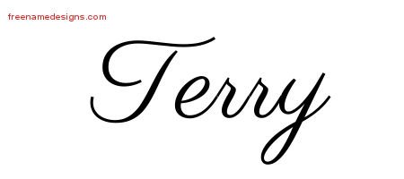 Classic Name Tattoo Designs Terry Graphic Download - Free Name Designs