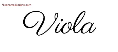 Classic Name Tattoo Designs Viola Graphic Download - Free Name Designs